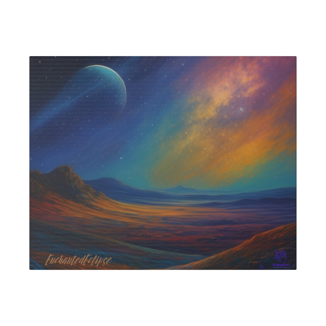 Enchanted Eclipse AI Art Wrapped Canvas - Etsy
