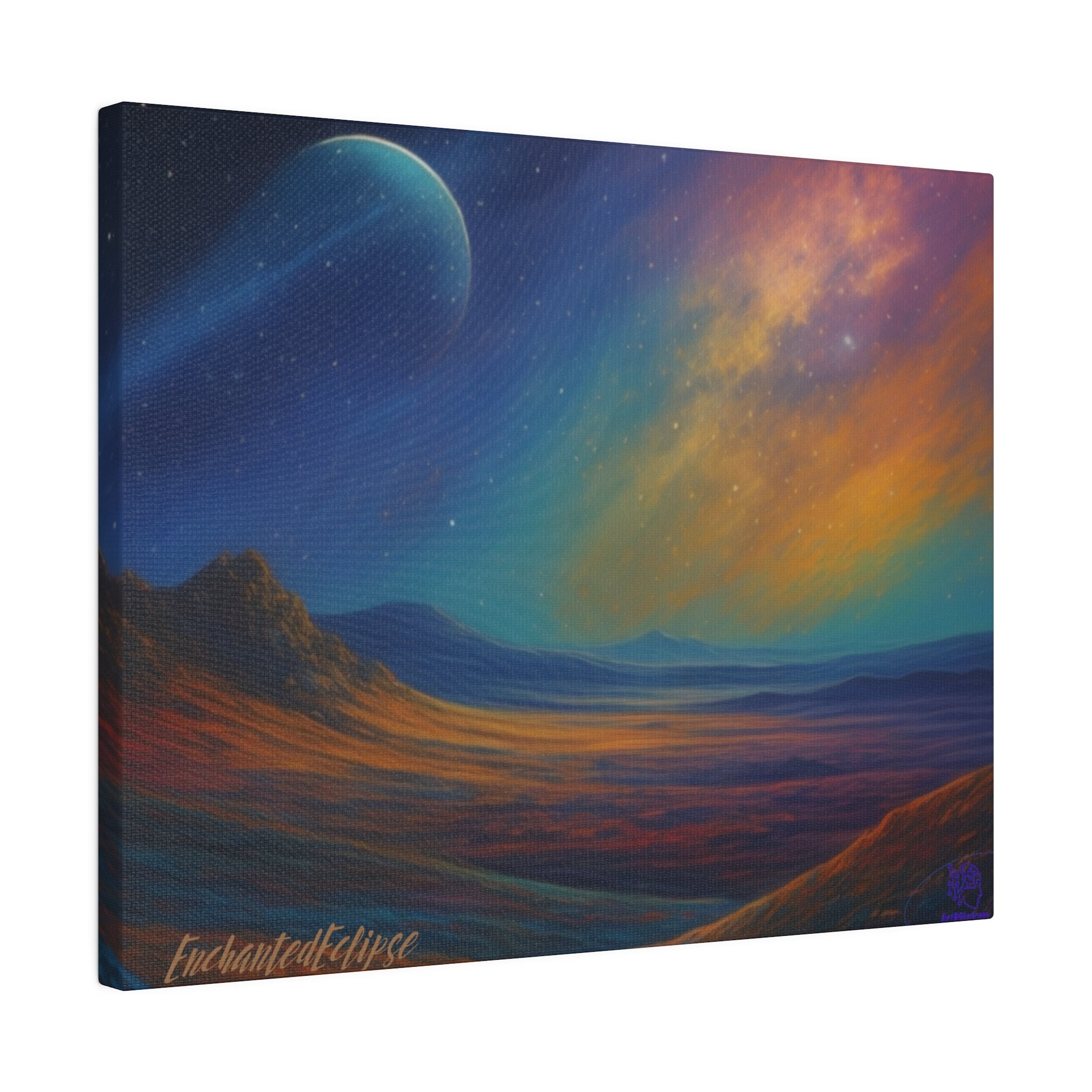 Enchanted Eclipse AI Art Wrapped Canvas - Etsy