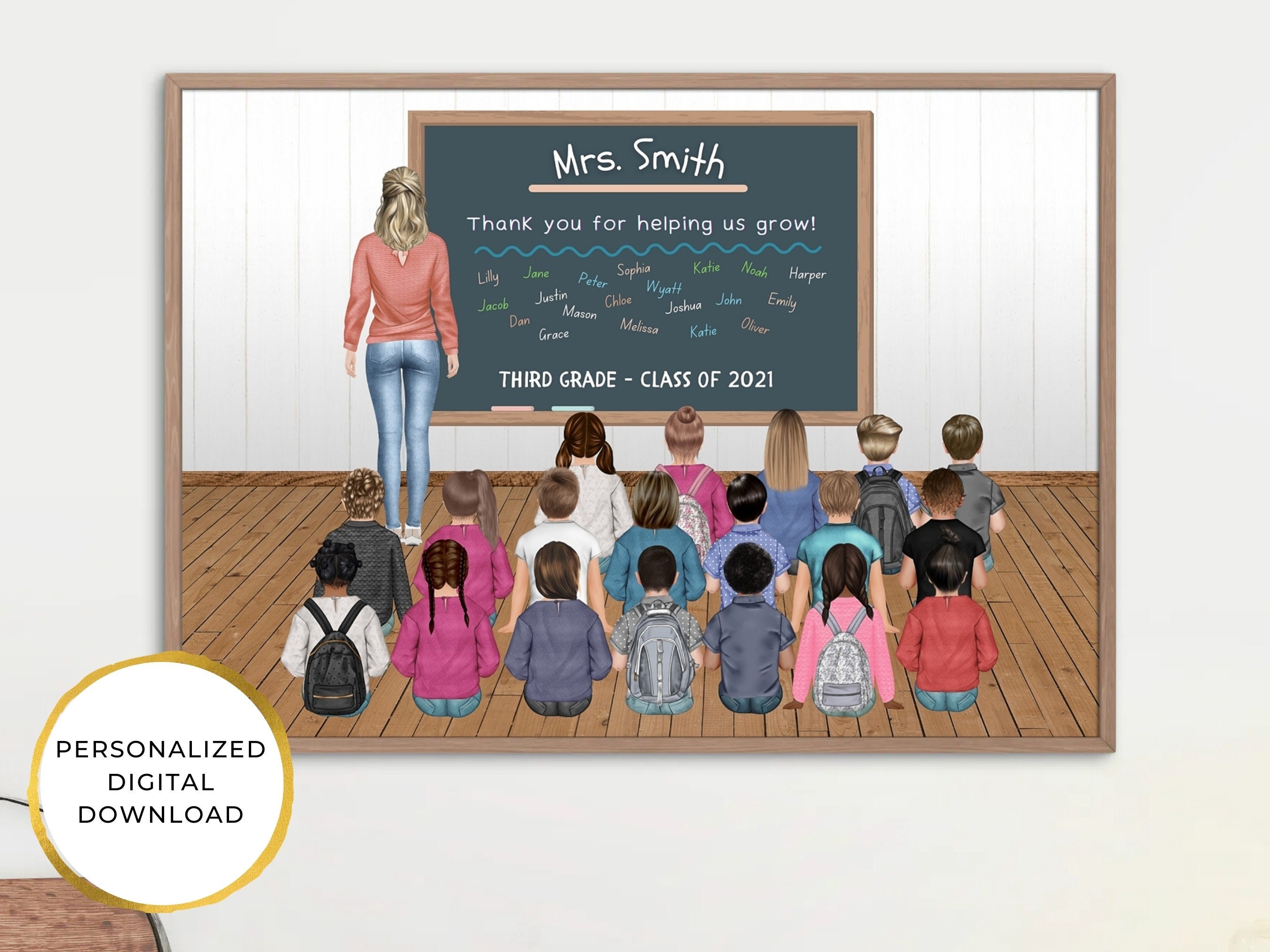 Teacher Appreciation Gift Class of 2021 Personalized Gift - Etsy