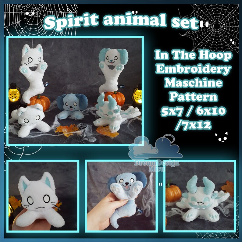 Animal Spirit Set ITH Plush Pattern - Etsy