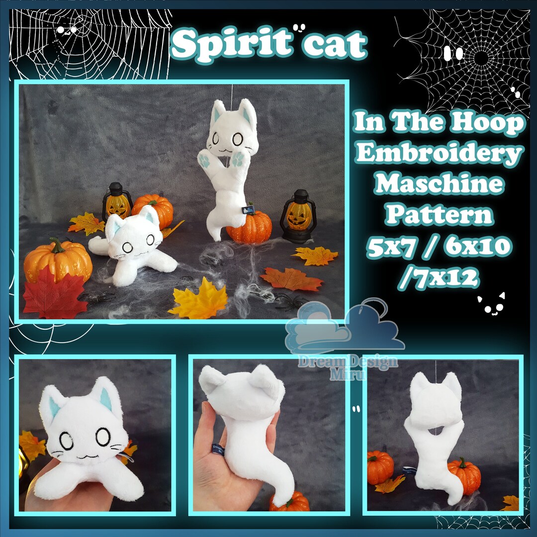 Spirit Cat ITH Plush Pattern - Etsy