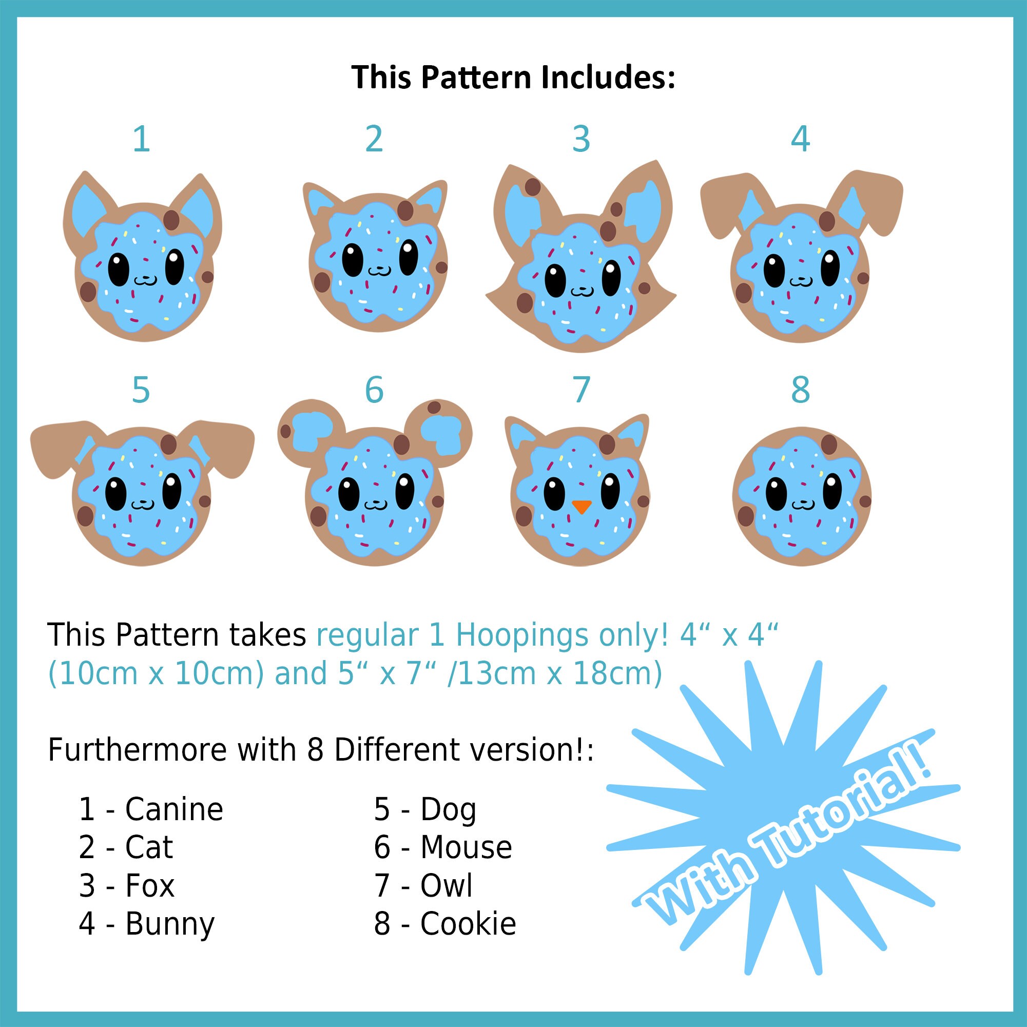 Cookie Keychain ITH Plush Pattern - Etsy