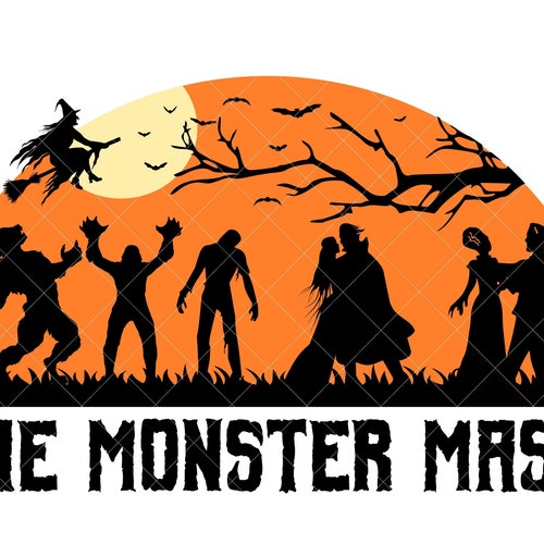 The Monster Mash SVG PNG Halloween Svg Png Frankenstein Svg | Etsy