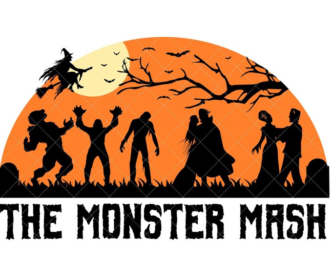 The Monster Mash SVG PNG, Halloween Svg Png, Frankenstein Svg Png ...