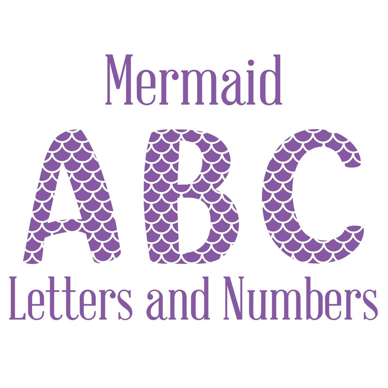 Mermaid Letters - Etsy