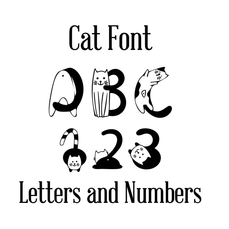 Cat Letters - Etsy