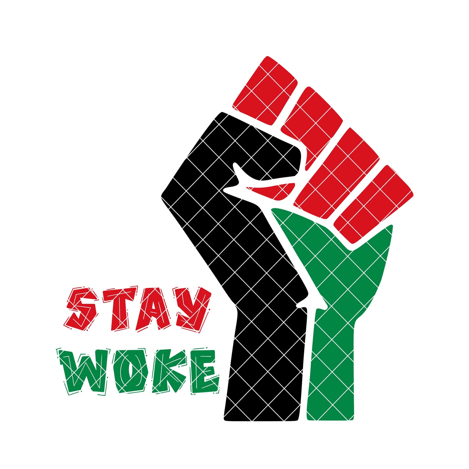 Stay Woke Black Lives Matter Blm Raised Hand Fist PNG SVG DXF - Etsy