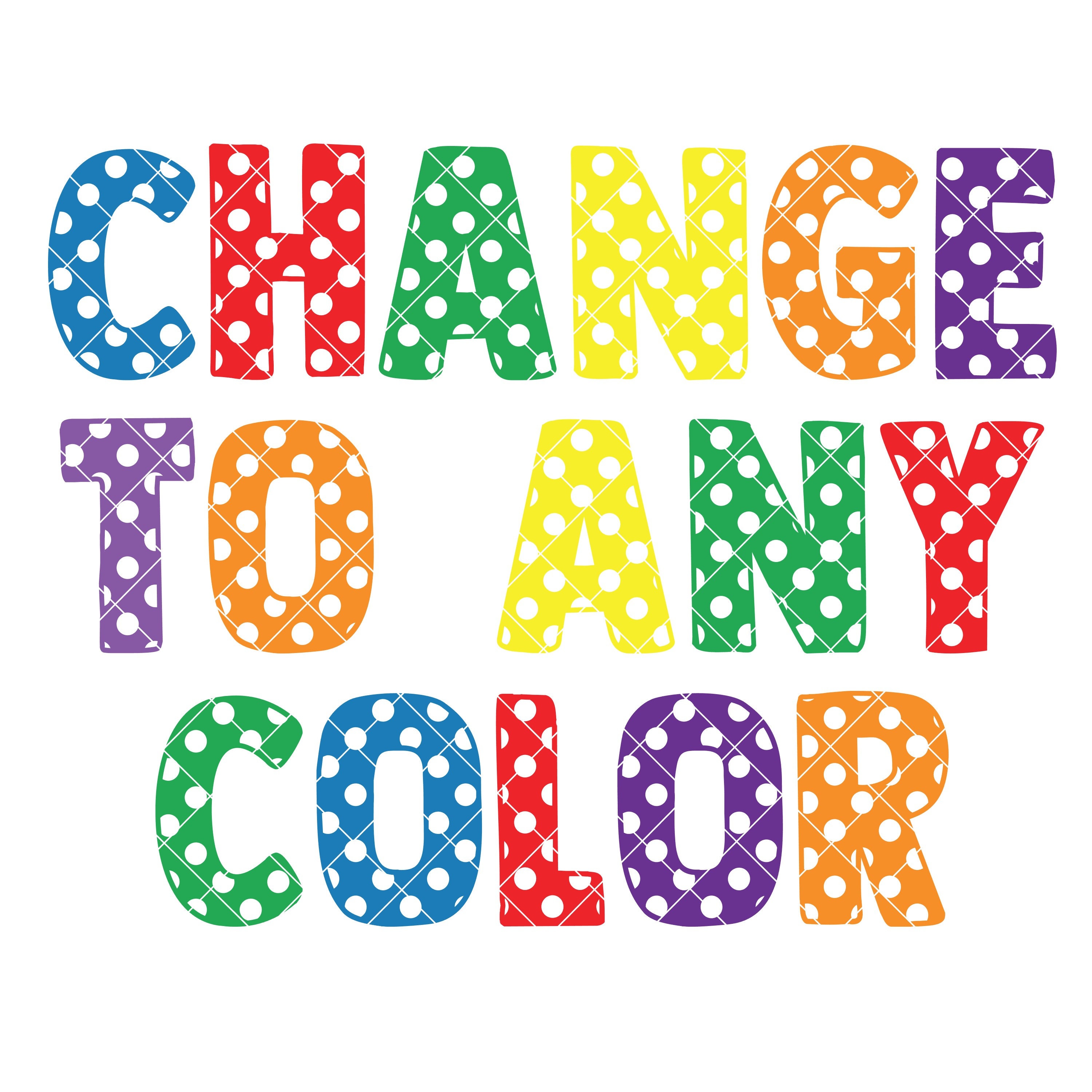 Polka Dot Font SVG Polka Dot Alphabet SVG Polka Dot Letters - Etsy