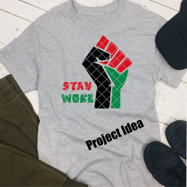 Stay Woke Black Lives Matter Blm Raised Hand Fist PNG SVG DXF | Etsy