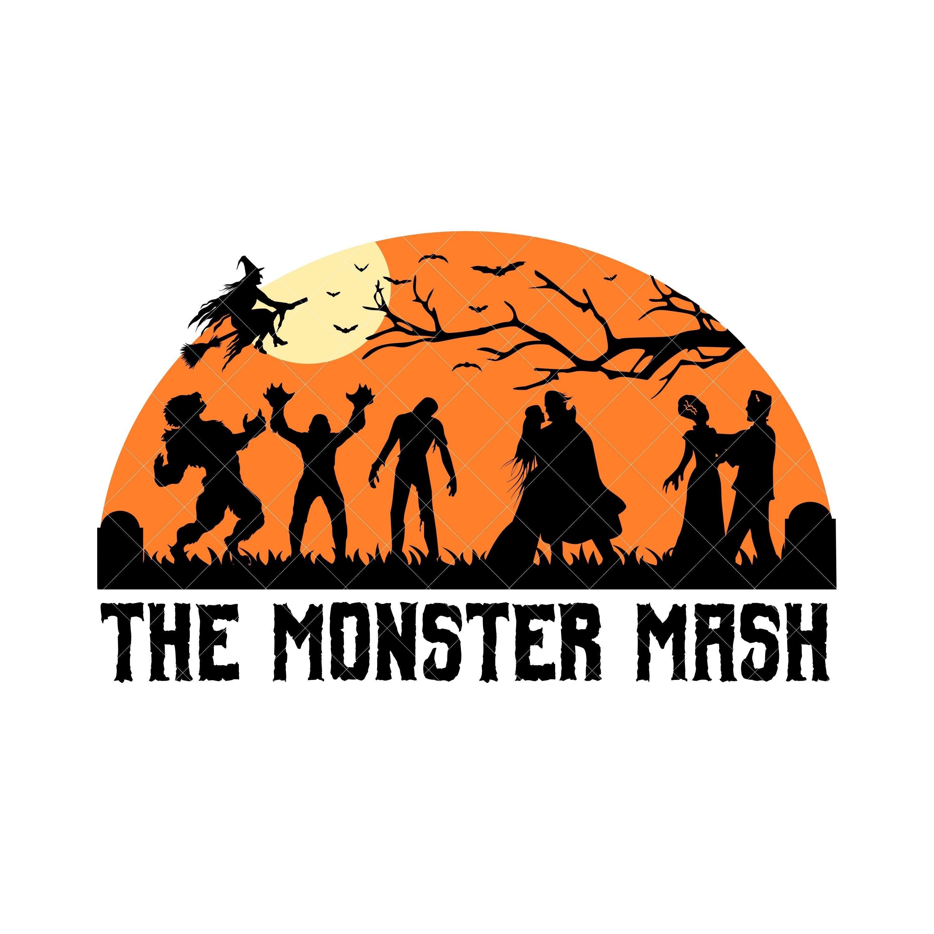 The Monster Mash SVG PNG Halloween svg png Frankenstein svg | Etsy