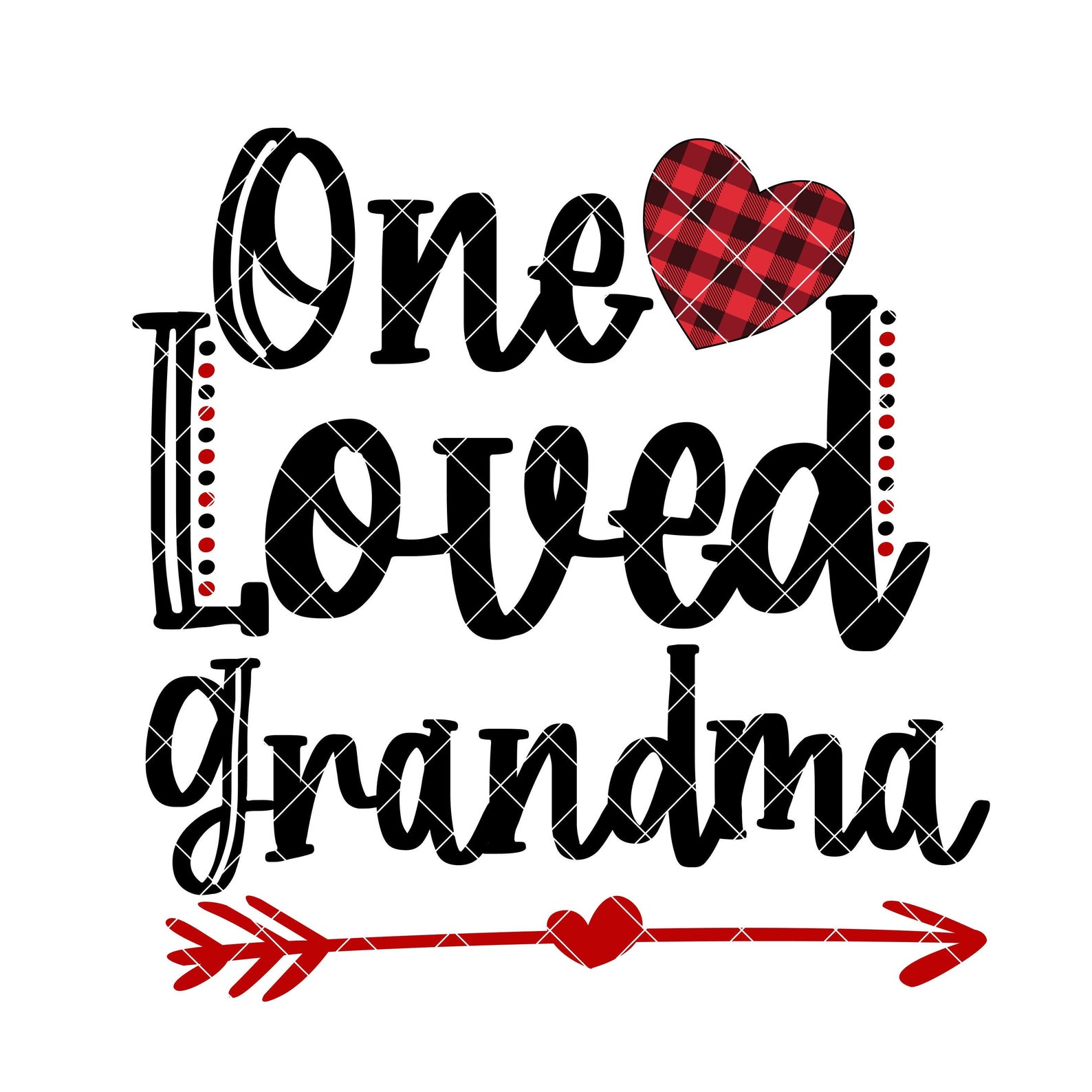 One Loved Grandma Svg Png Cut File Valentine Svg Mimi Svg Etsy