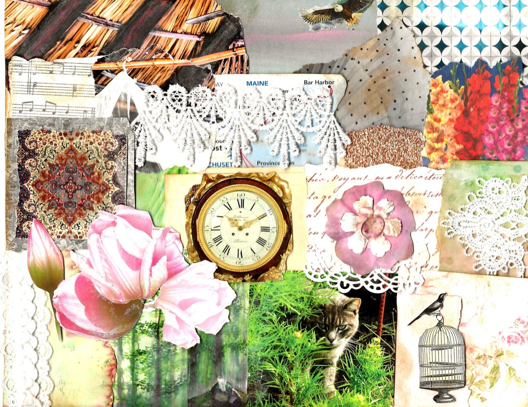 Digital Collage Papers Set 1 - Etsy
