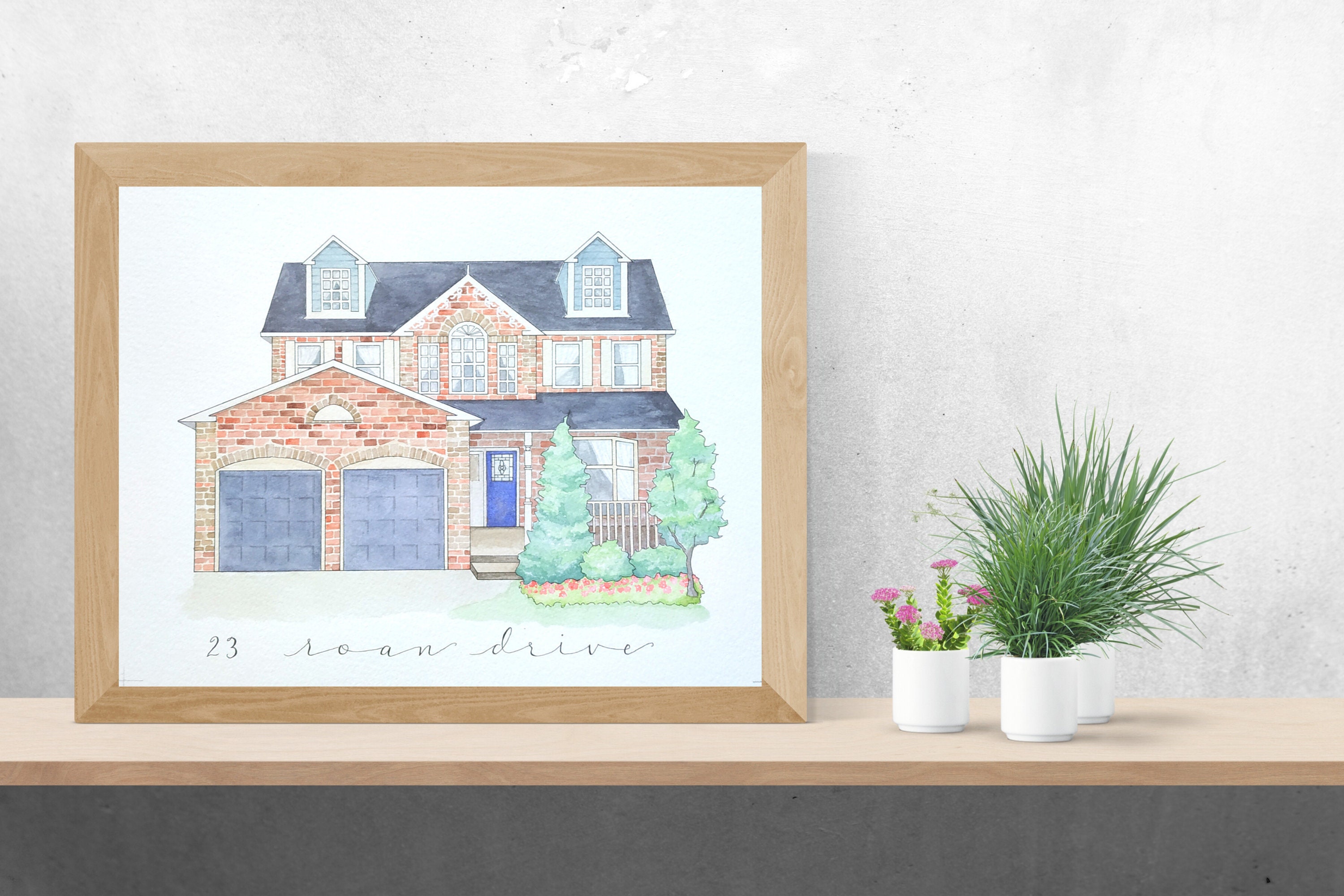 Commission a Hand-painted House Portrait Hire an Artist - Etsy