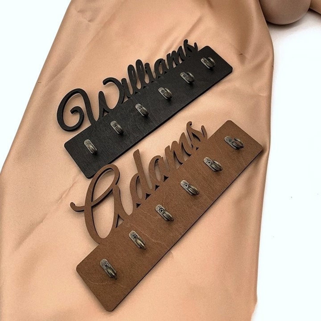 Personalized Key Holder for Wall, Custom Key Rack With Name, Family ...
