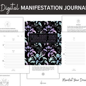 Project 369 Digital Printable Manifestation Journal Law of Attraction ...