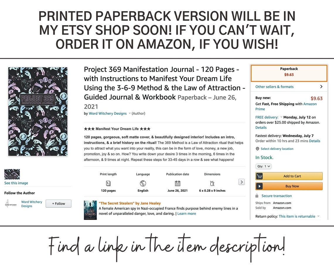 Project 369 Digital Printable Manifestation Journal Law of - Etsy