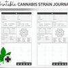 Cannabis Strain Journal, Printable, Medical Marijuana, Digital Download ...