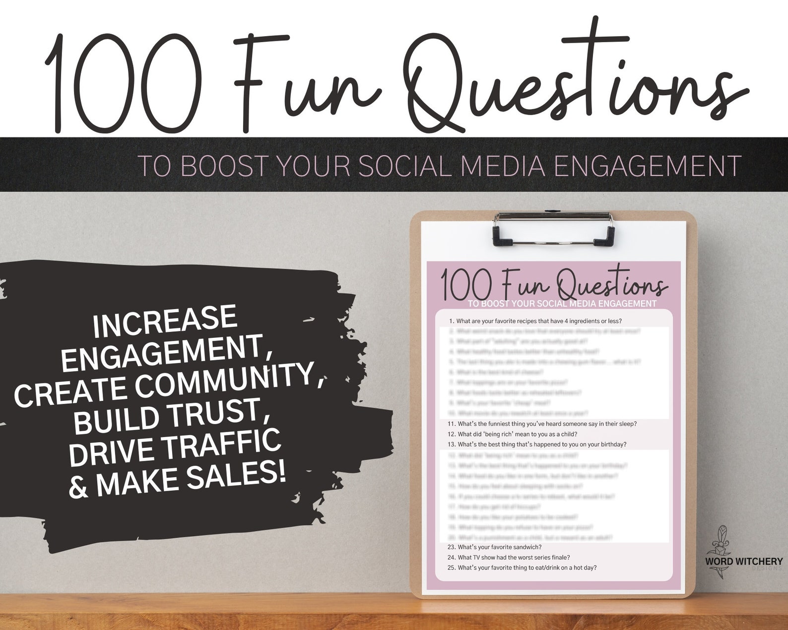 100 Fun Questions to Boost Your Social Media Engagement - Etsy