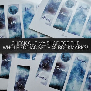 Leo Zodiac Bookmarks, Instant Download, Printable, Astrology Horoscope ...