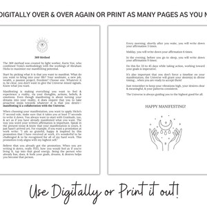Project 369 Digital Printable Manifestation Journal Law of - Etsy