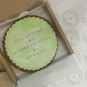 Big Round Personalised Celebration Biscuit Birthday - Etsy UK