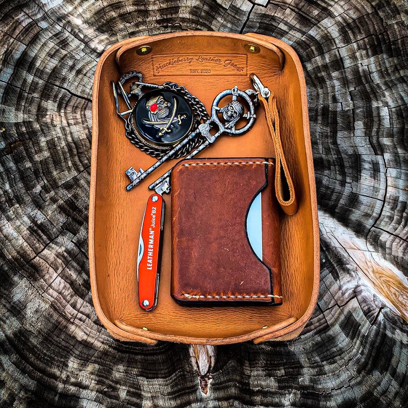 Leather Valet Tray - Etsy