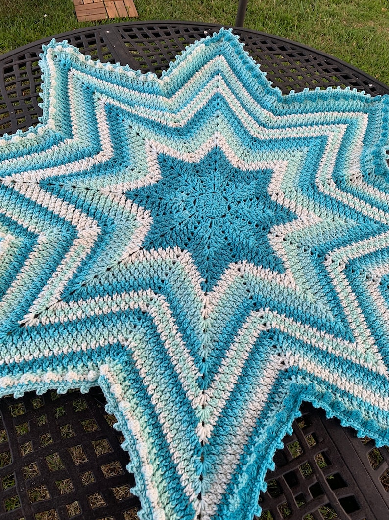 Celestial Mountain Blanket Crochet Pattern - Etsy