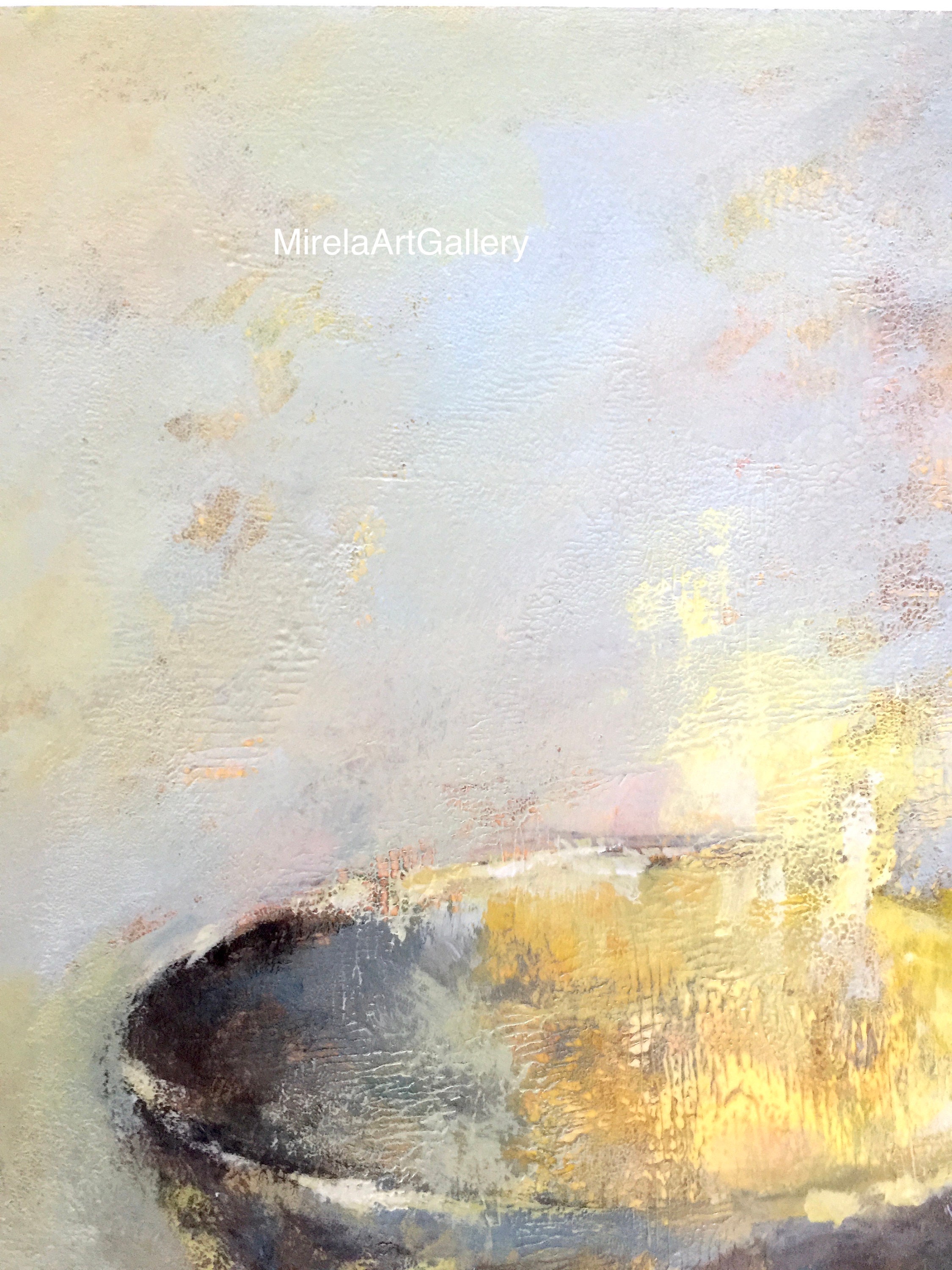 Original Painting With Mat and Backing Boards, Painting on Art Paper ...