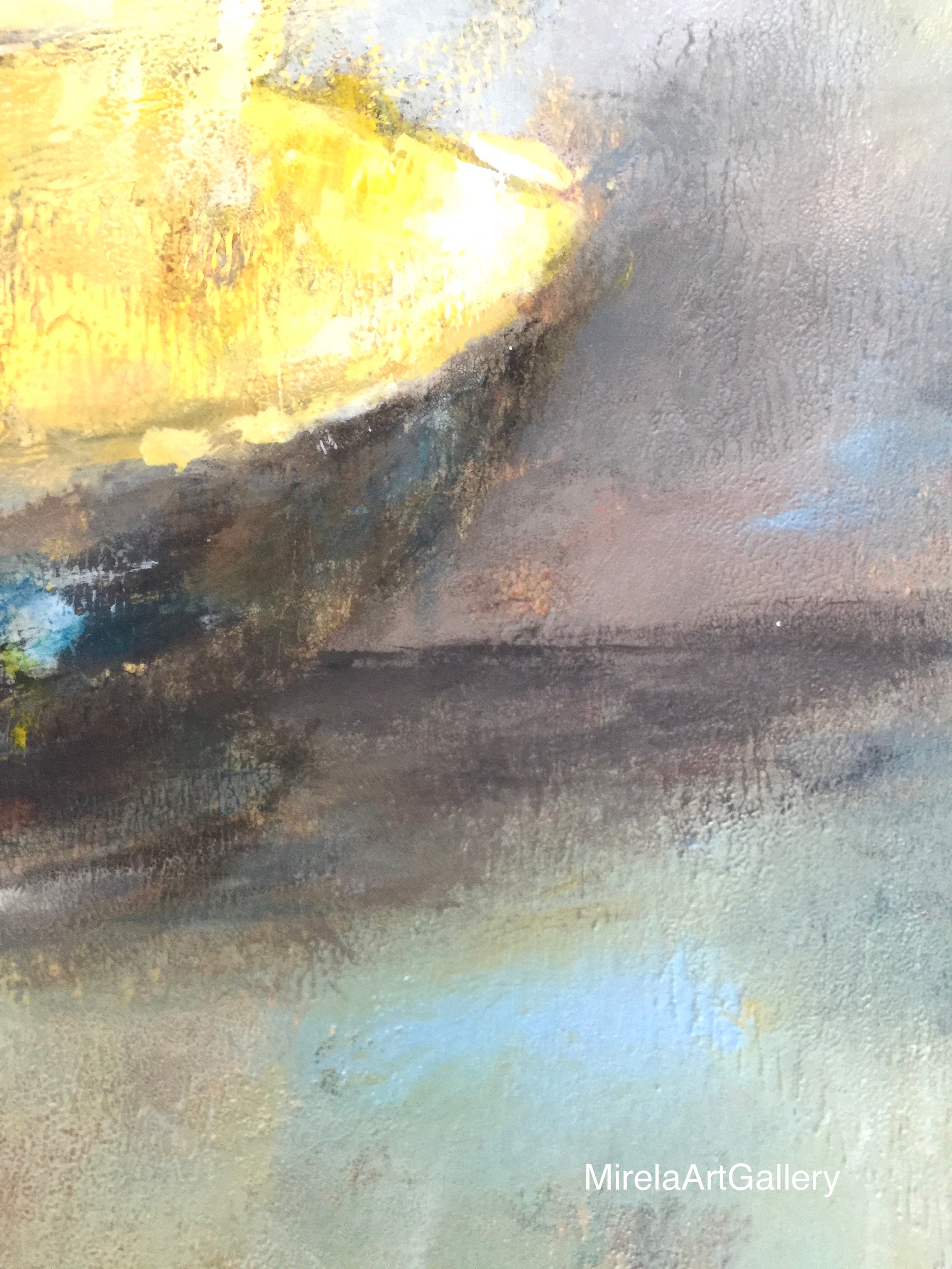 Original Painting With Mat and Backing Boards, Painting on Art Paper ...