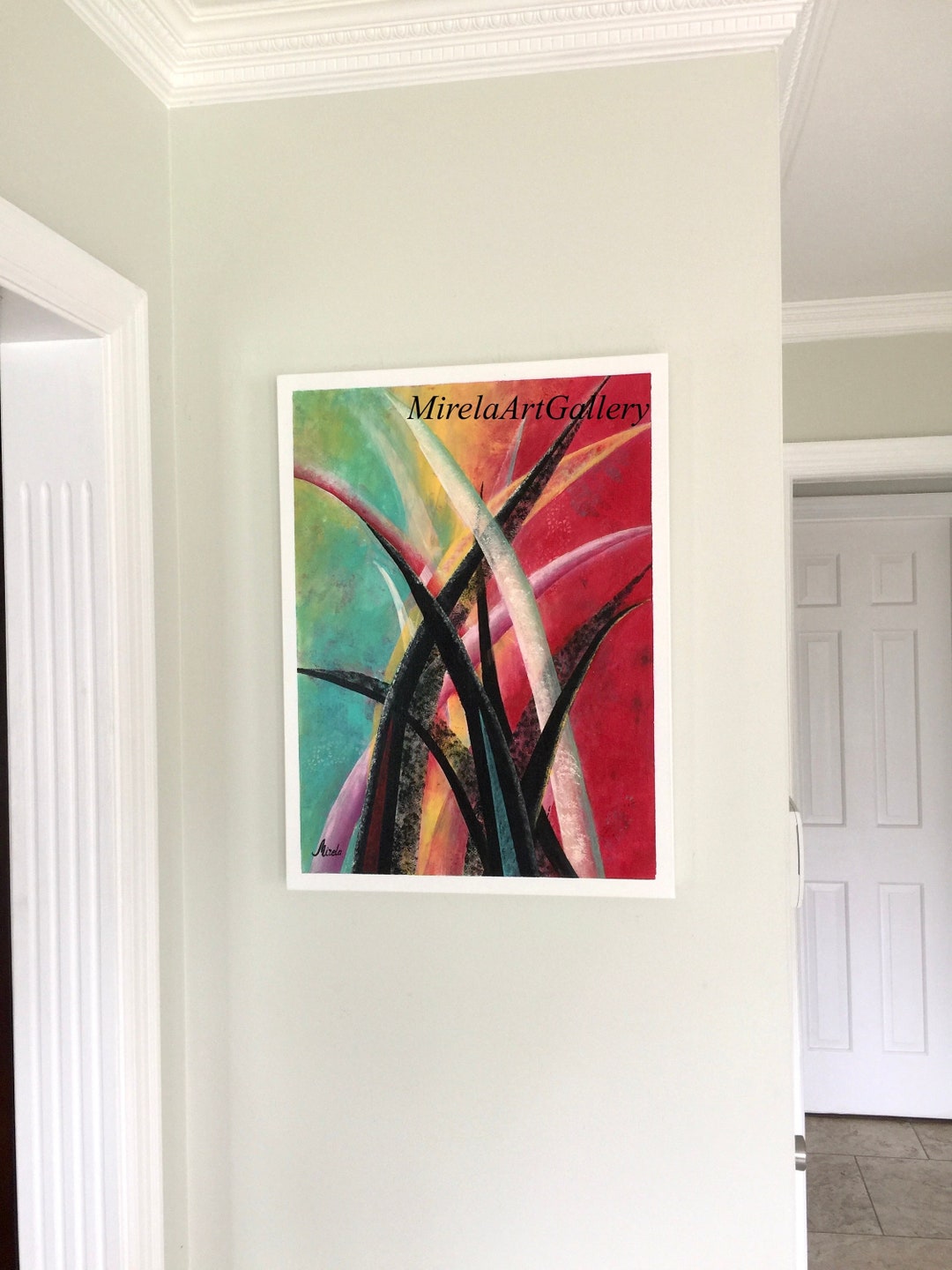 Diversity, Original Abstract Painting on Canvas, Vibrant Colors Art ...