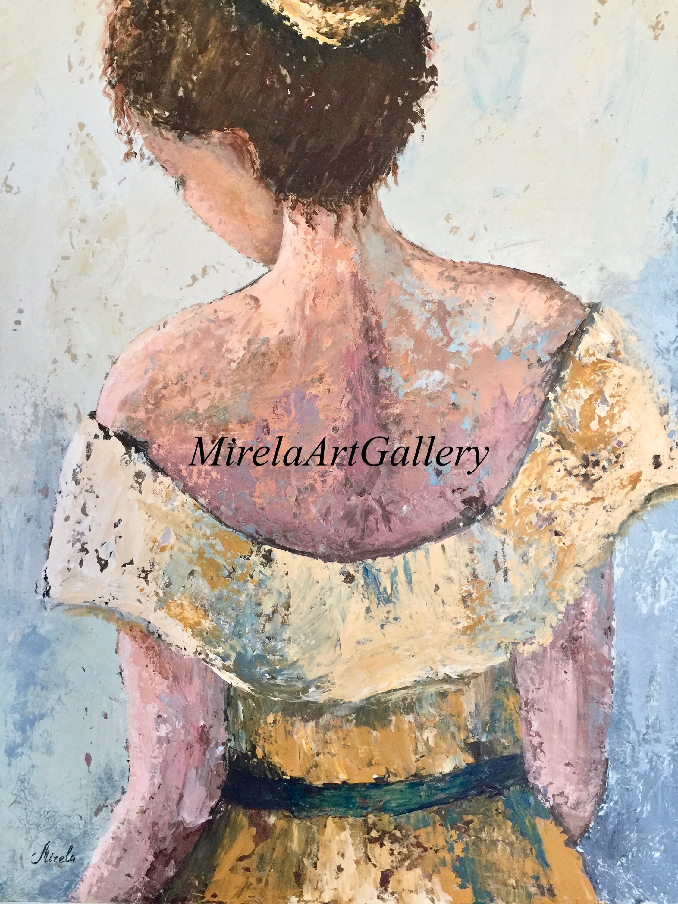 Large Original Abstract Hand-paint Canvas Fine Art Textured | Etsy