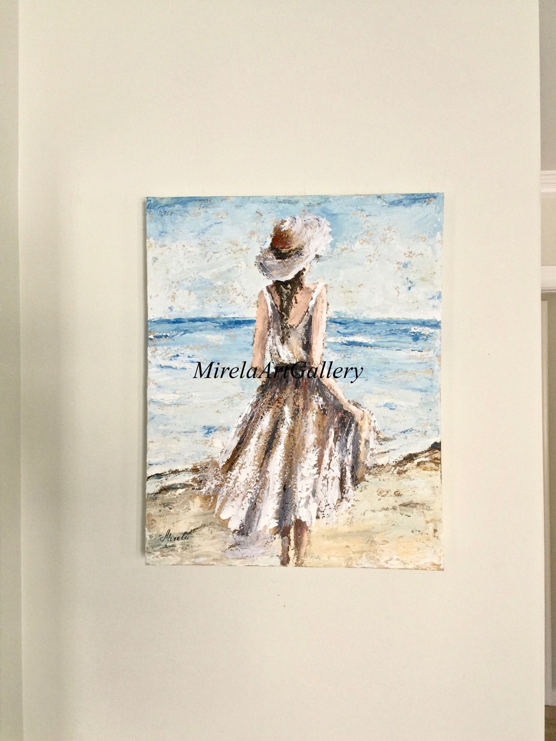 Hand-paint Canvas Original Abstract Woman Painting Home - Etsy