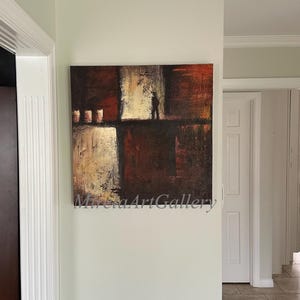 Quiet Night, Original Abstract Painting, Hand-painted Artwork Fine Art ...