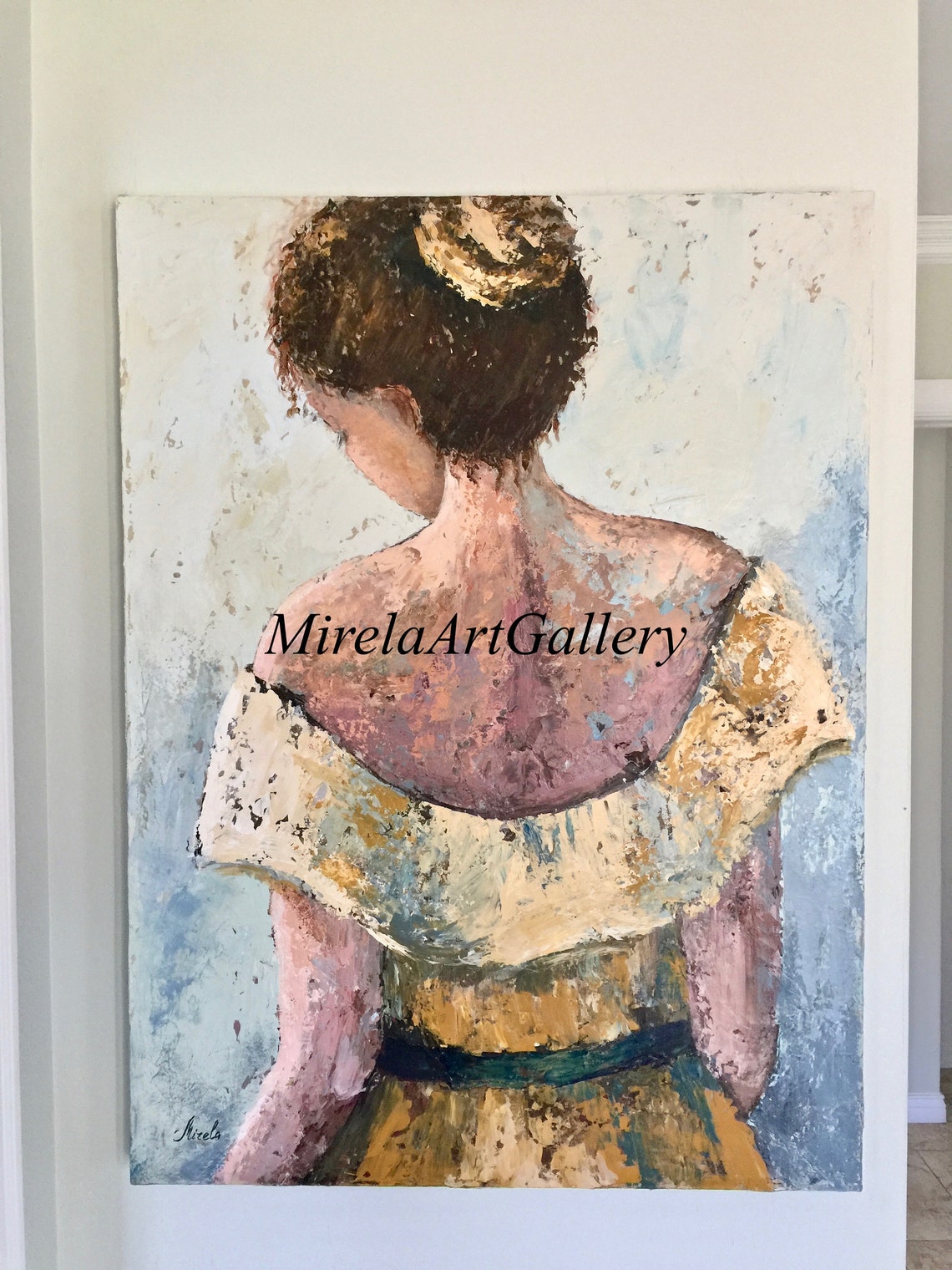 Large Original Abstract Hand-paint Canvas Fine Art Textured | Etsy