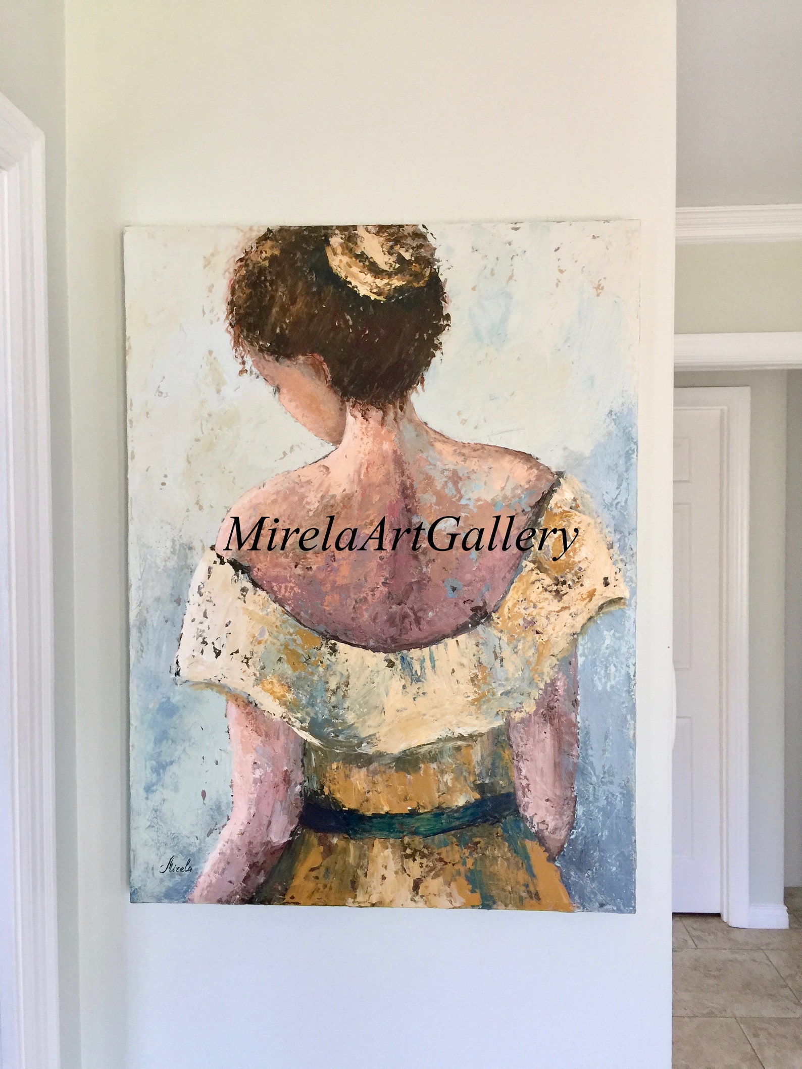 Large Original Abstract Hand-paint Canvas Fine Art Textured | Etsy