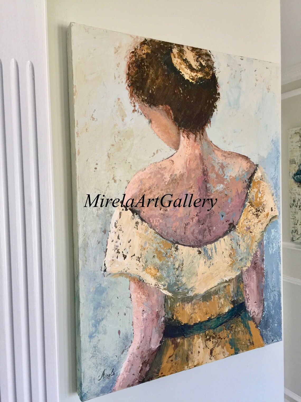 Large Original Abstract Hand-paint Canvas Fine Art Textured | Etsy