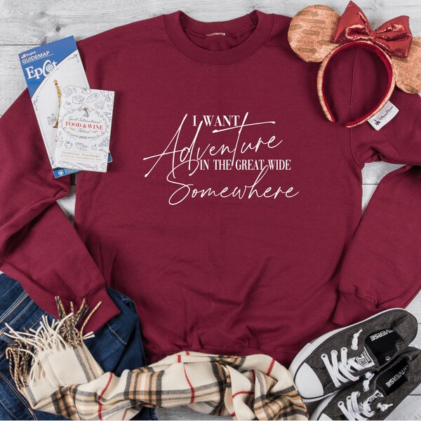 I Want Adventure in the Great Wide Somewhere - Etsy