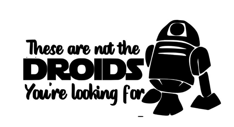 Disney Star Wars Not the Droids Youre Looking for R2-D2 | Etsy