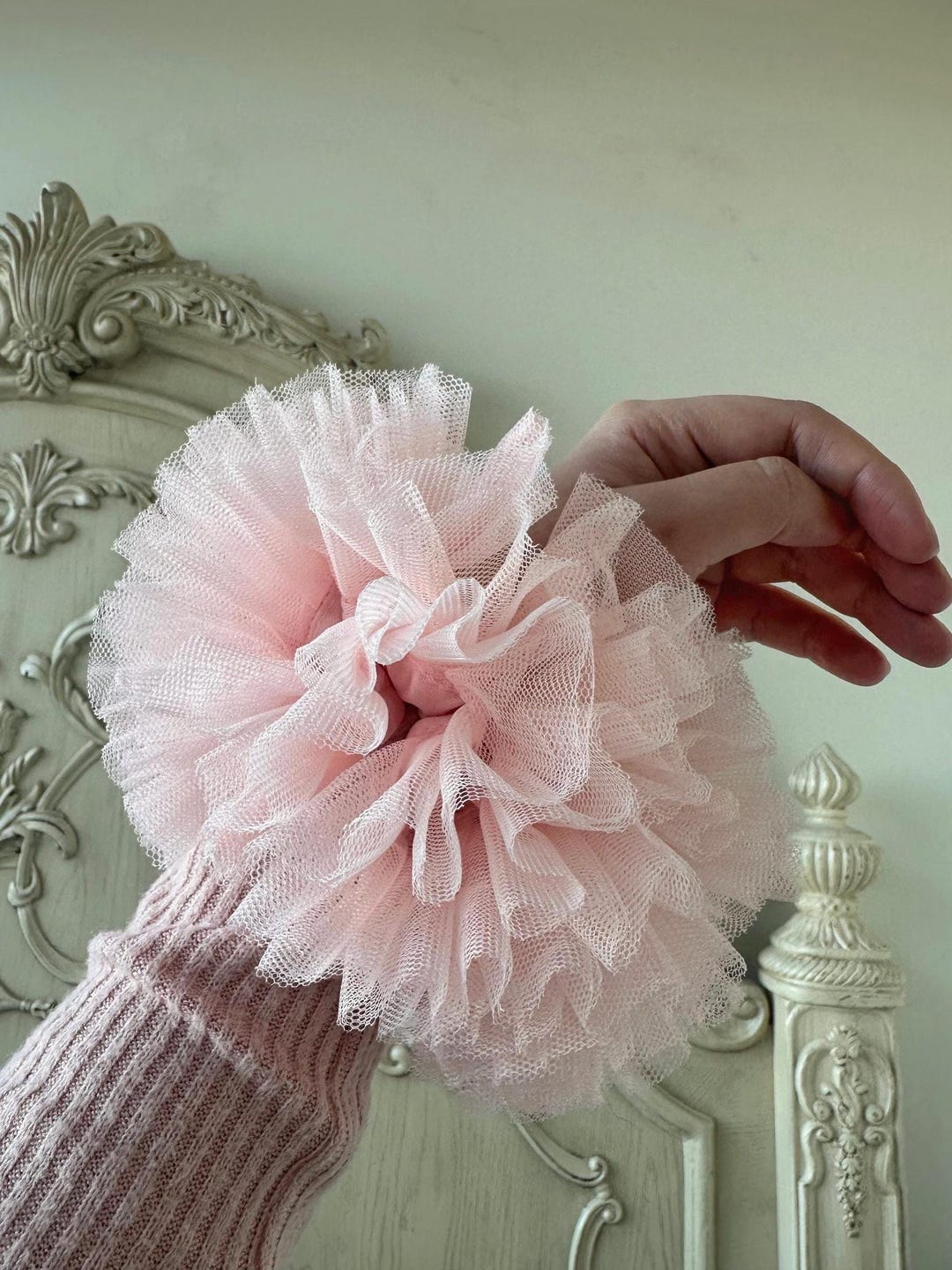 Ballet Pink Oversize Scrunchie, Mesh Tutu Huge Hair Bun - Etsy