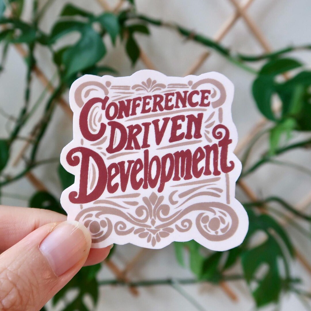 Conference Driven Development Sticker - Etsy