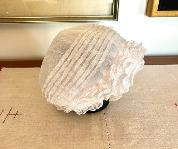 Organdy Lined Net Bonnet - Gem