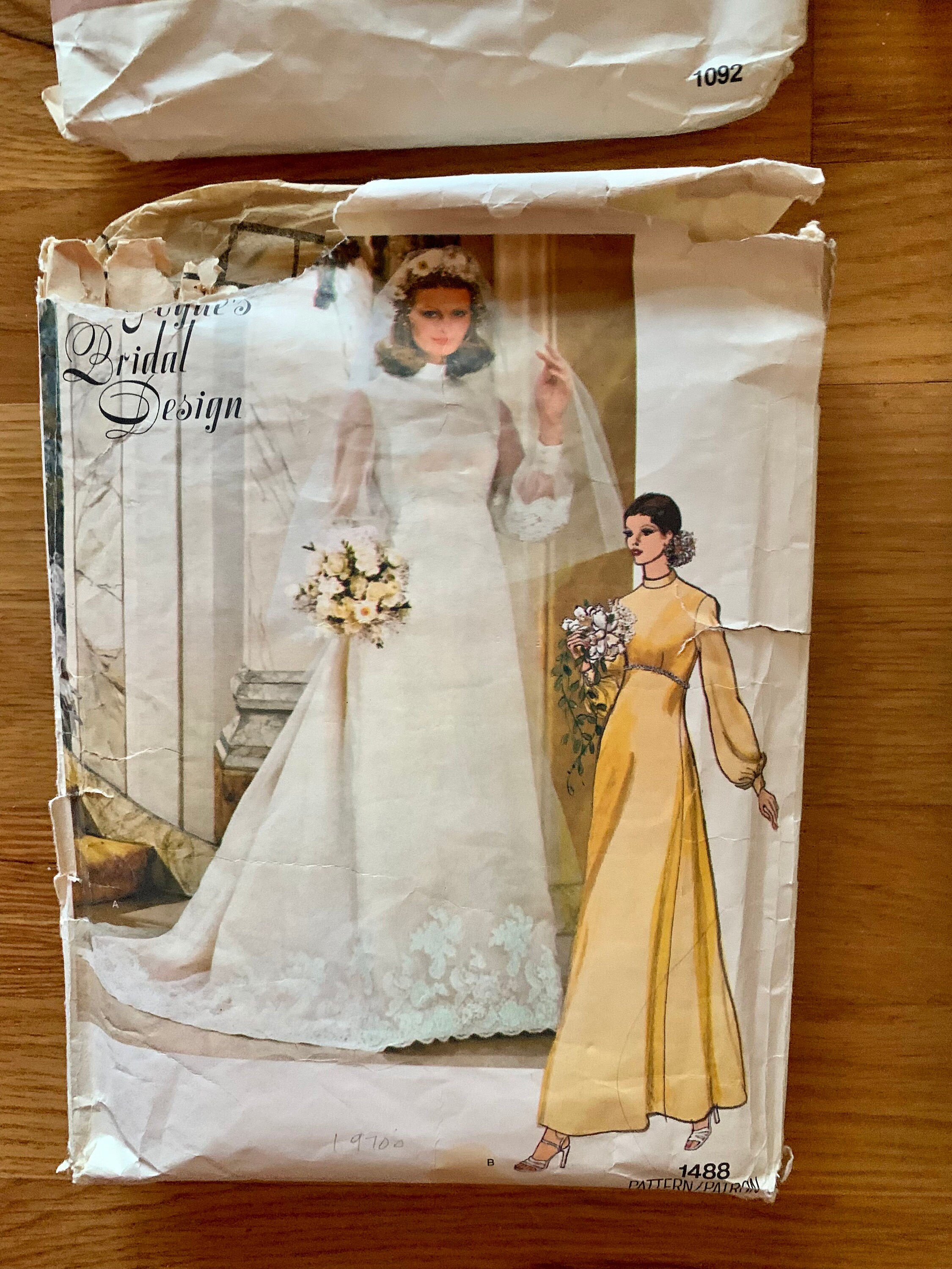 Set of 4 Vintage Bridal Patterns - Etsy