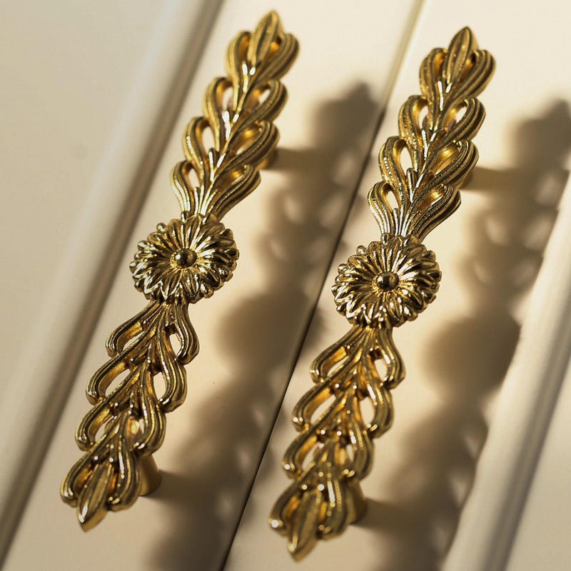 Door Handles Gold Stylish - Etsy