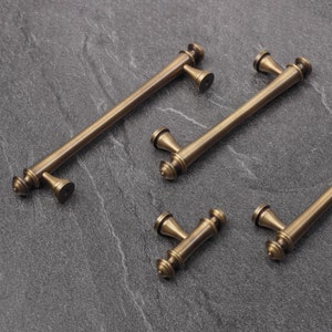Kitchen Handles, Brass T Bar,long Modern Luxury Handle,solid Brass Drawer Pulls,replacement Door ...