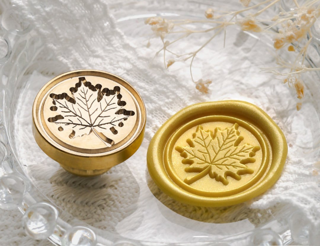 Maple Leaf Wax Seal Stamp Kit Wedding Custom,maple Wedding Wax Stamp ...