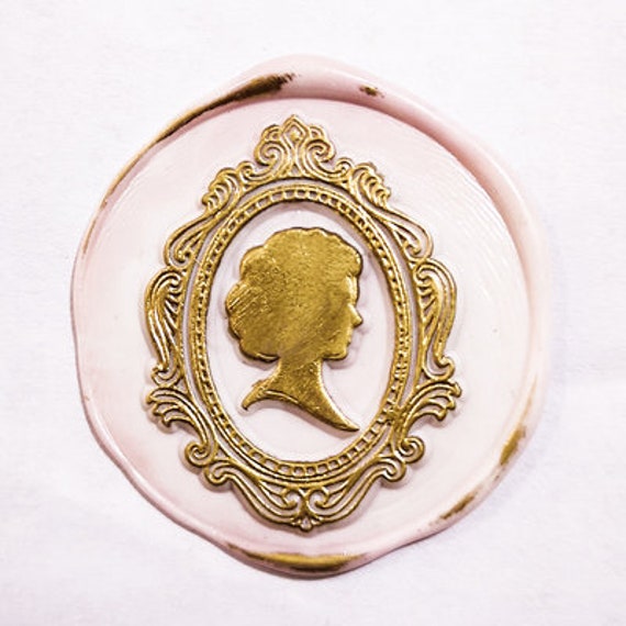 Victorian Girl Wax Seal Stamp Kit Wedding Custom Woodland | Etsy