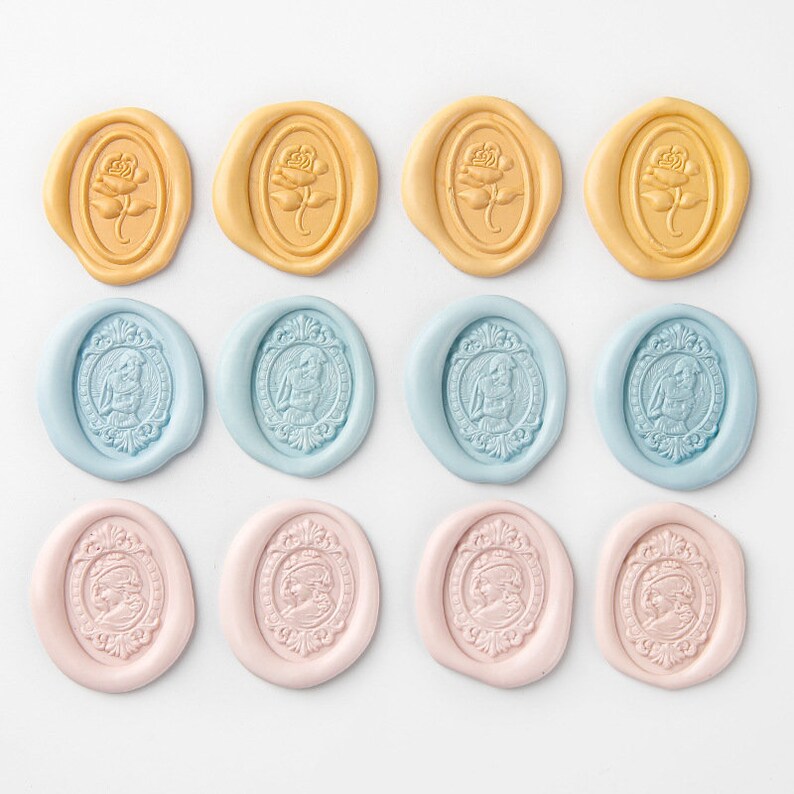 Irregular Shape Relief Wax Seal Stamp Kit Wedding | Etsy