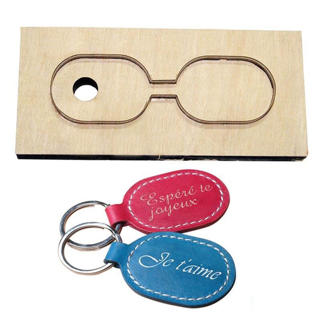 Custom Size Keychain Leather Cutting Die Cut Mold,key Chain Leather ...