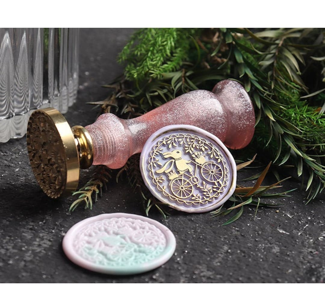 Outing Rabbit Wax Seal Stamp Kit Wedding Custom, Rabbit Wedding Wax ...