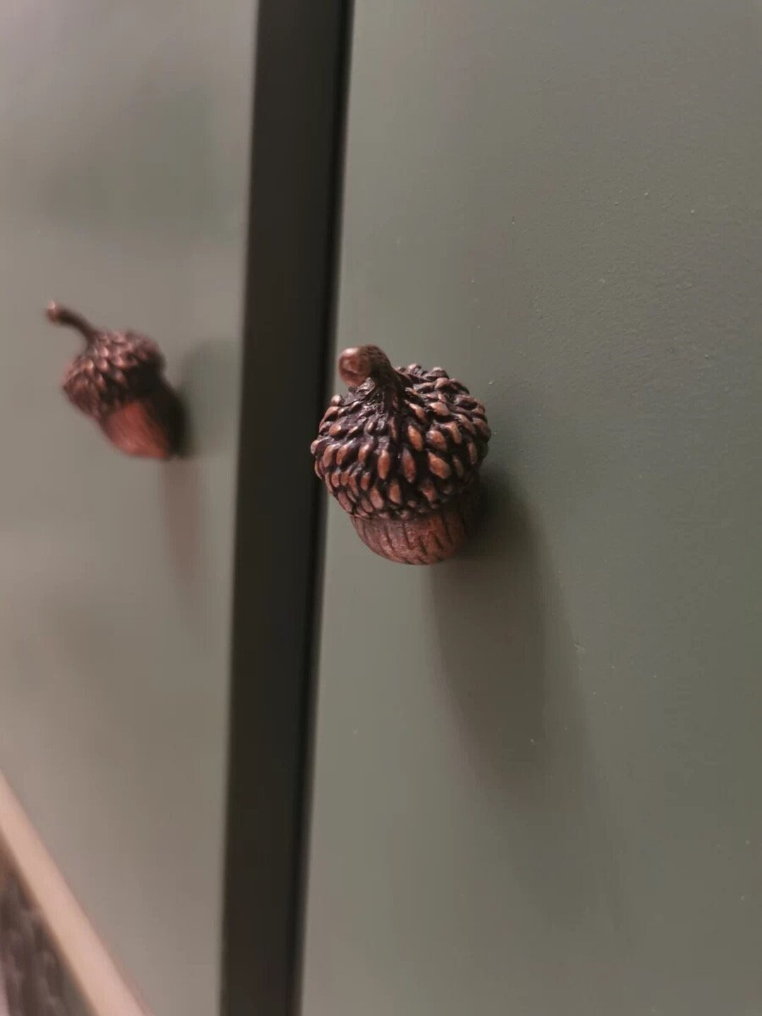 Acorn Drawer Handle Dresser Knob Copper Farmhouse Cabinet Pull Custom ...